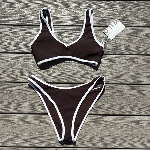 Wilo The Label | Swim | Nwt Brown Wilo The Label Bikini Set | Poshmark